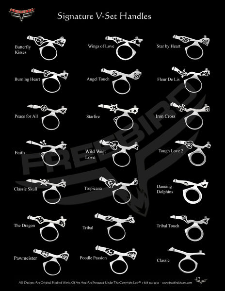 Signature V-Set Shears – Freebird Shears